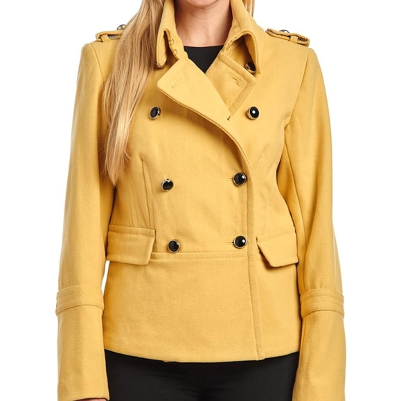 Linea Donatella | Jackets & Coats | Nwt Donatella Wool Pea Coat Lp ...